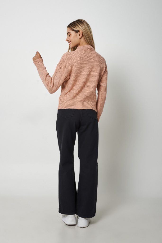 Sweater trenza hilo grueso Daniela – Tejido de punto